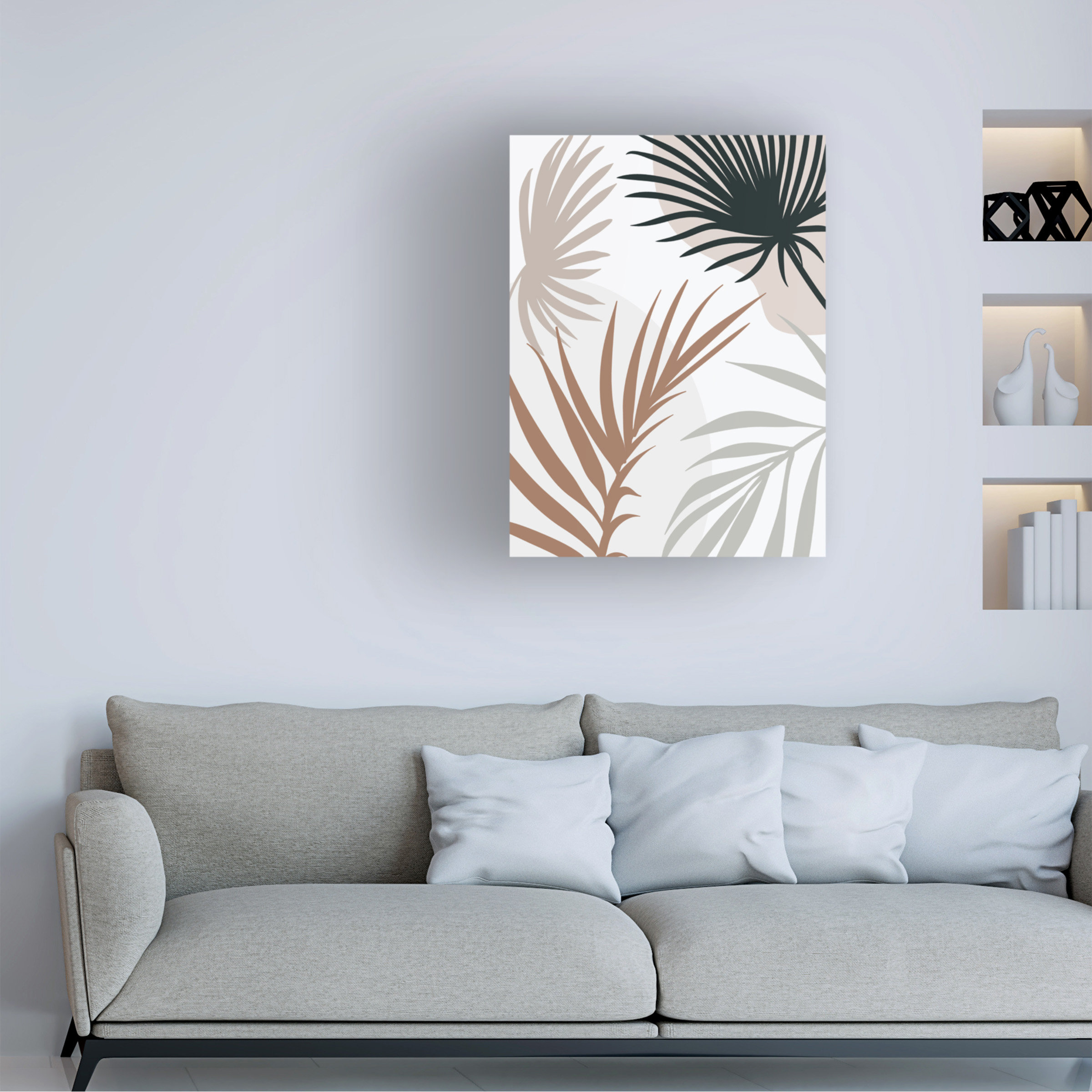 Trademark Fine Art Modern & Contemporary Beth Cai Tropical Leaves No4 On Canvas Print | Wayfair